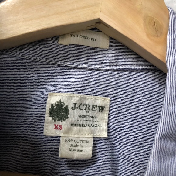 J. Crew | Shirts | J Crew Mens Factory Washed Shirt In Microstripe ...
